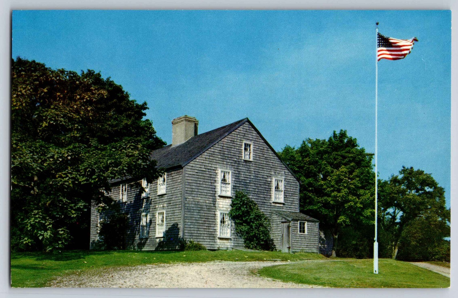 Postcard John Alden House Duxbury Massachusetts built in 1653 D-10 | eBay