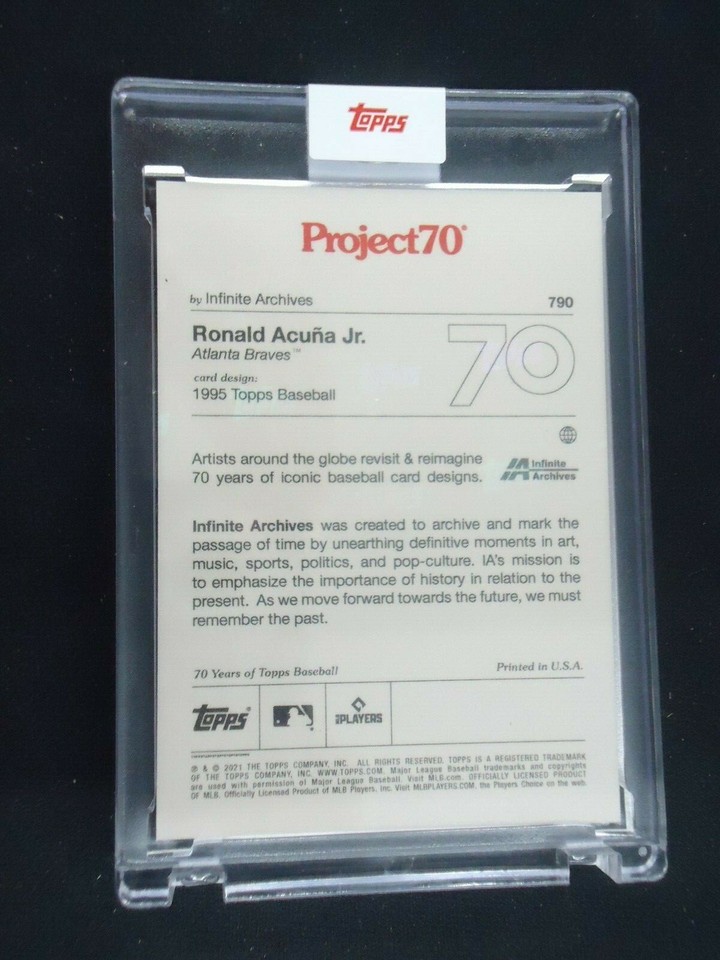 Ronald Acuna Jr. 2021 TOPPS PROJECT 70 Card #790 BRAVES | eBay