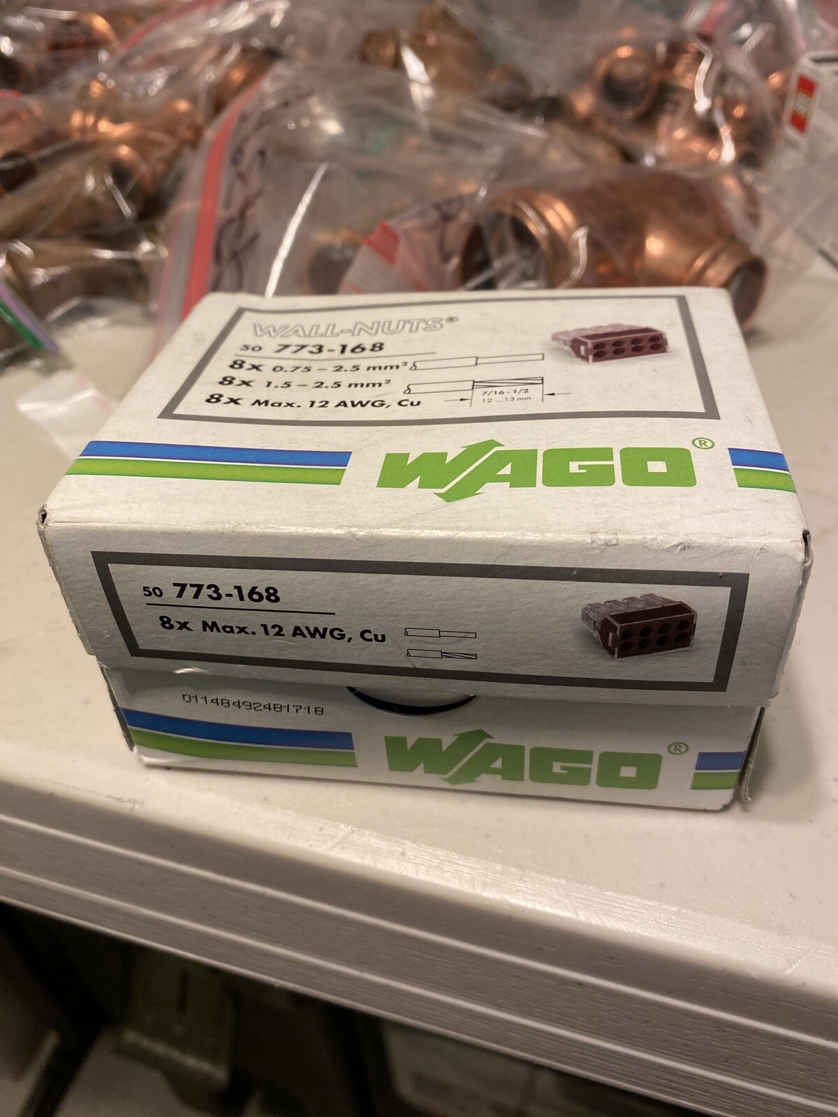 WAGO 773-168 Wall-Nuts Push-Wire marrette/nut Pushwire -box Of 50Pcs | eBay