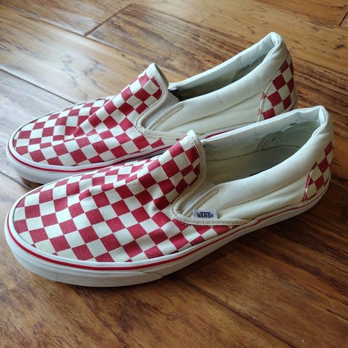 Vans Shoes Men's Size 12 Off The Wall Classic Red Checkered Sneakers | eBay
