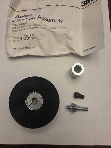 Factory Sealed 3M 05540 3" Scotch Brite Roloc Disc Pad Assembly | eBay