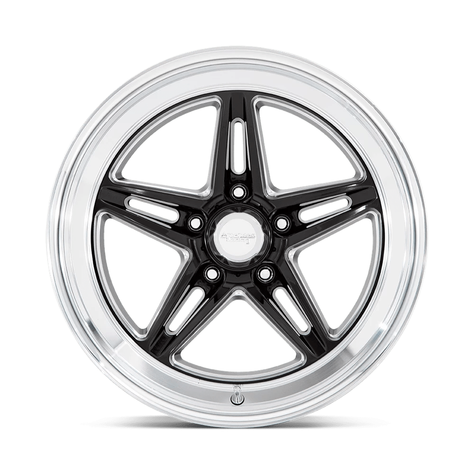 18x10 American Racing VN514 Groove Gloss Black Milled Wheel 5x5 (0mm ...