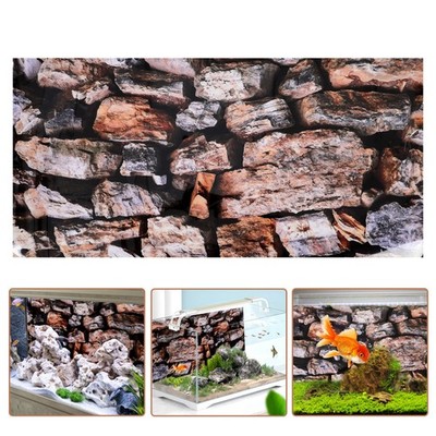 Fish Tank Wall Decal Landscape Sticker Aquarium Background Adhesive ...