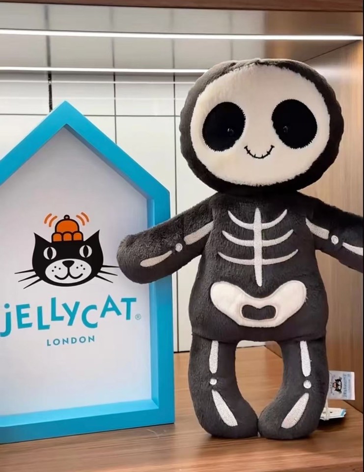 Jellycat Mummy Bob & Skeleton Bob Soft Stuffed Toys With Tags Free Dust ...