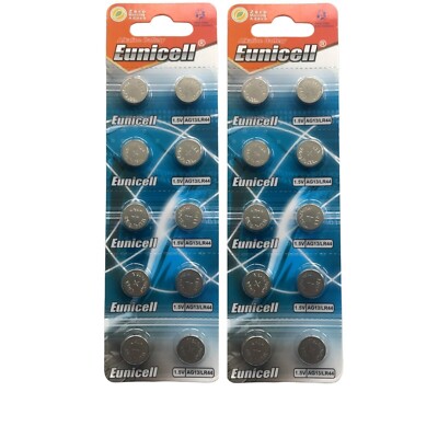 AG13 LR44 Batteries (20 pack) SR44 L1154 357 A76 button alkaline ...