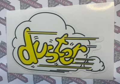 Duster Vintage Mini Bike Black Yellow & White mini bike decal 1 | eBay