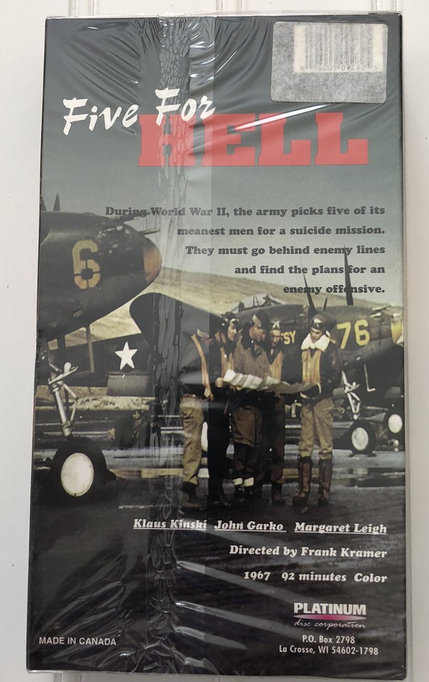 Five for Hell VHS Brand New And Sealed | eBay