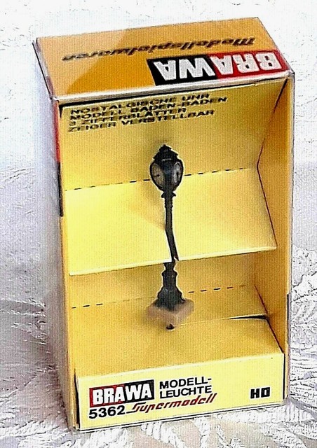 Brawa 5362 HO Train Lamp Illuminated Light Clock 60 mm 1 87 for sale ...