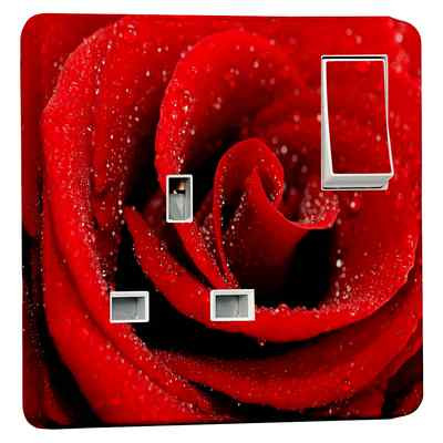 stika.co Red Rose Flower Power Socket Outlet Sticker for Crabtree 4304 ...
