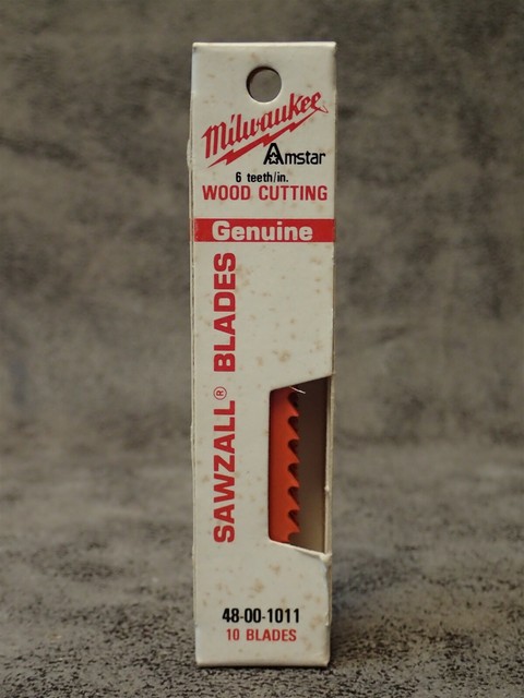 Milwaukee Sawzall 6TPI wood aluminum plaster cutting blades 48-00-1011 ...