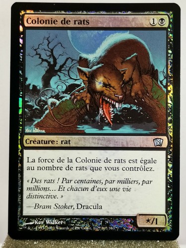 Magic - MTG - Colonie de Rats FOIL 8eme Edition - Uncommon - Creature ...