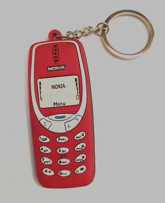 COLLECTABLE VINTAGE NOKIA 3310 MOBILE PHONE KEYRING/KEY CHAIN, BRAND ...