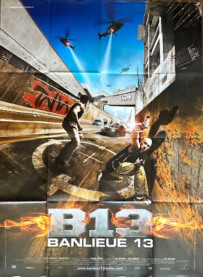 Affiche Cinéma B13 - BANLIEUE 13 120x160cm Poster David Belle / Cyril ...