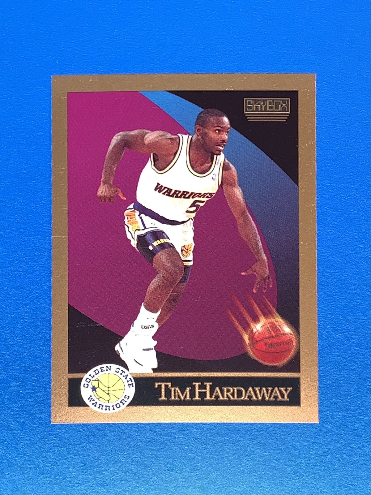 1990-91 SkyBox Tim Hardaway Rookie Card #95 Golden State Warriors NM ...