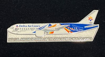 2002 Salt Lake City Utah Olympics Delta Air Lines Airplane Pin | eBay