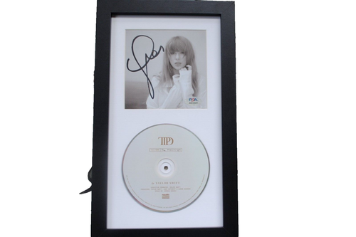 Taylor Swift Signed CD Cover Framed PSA/DNA The Tortured Poets ...