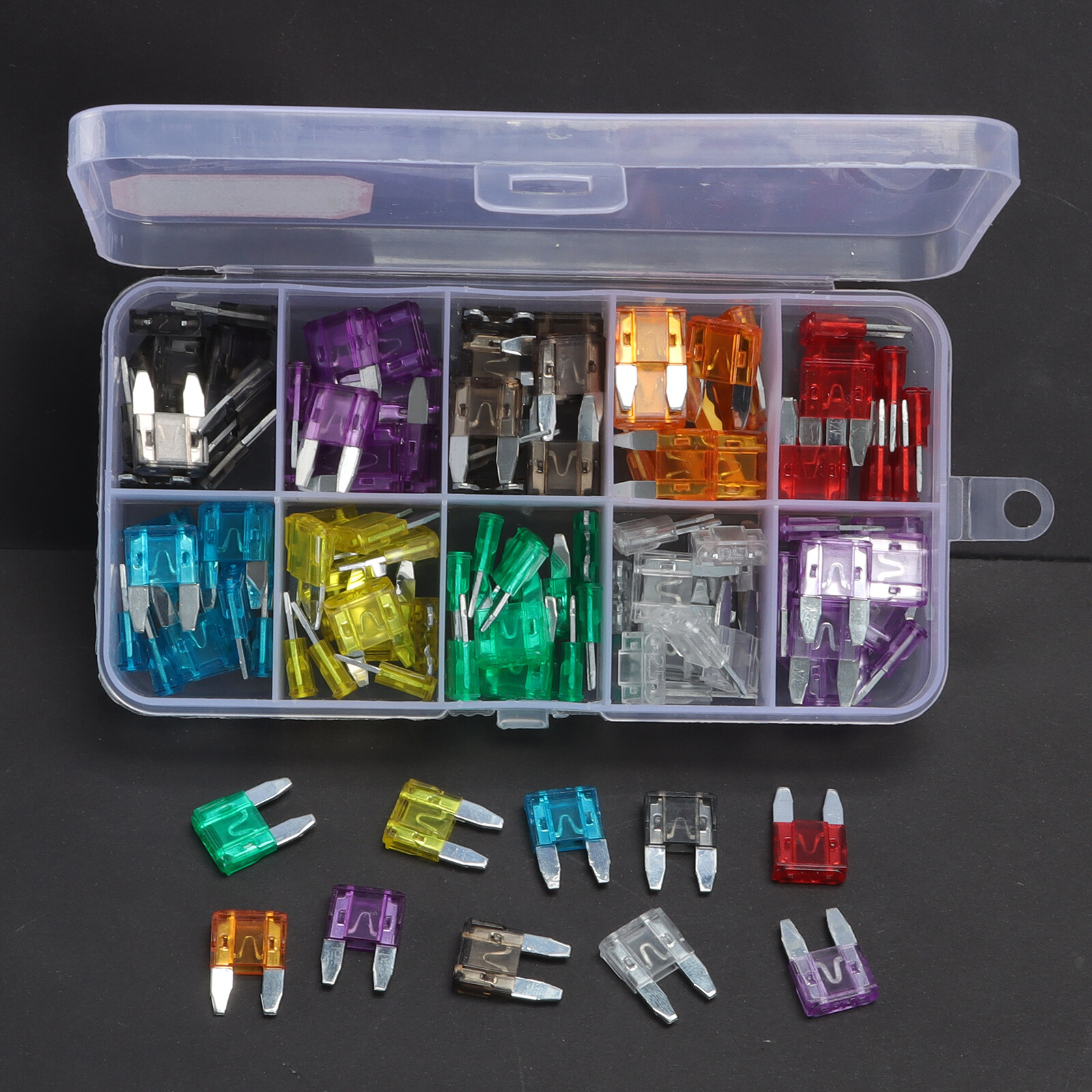 Mini Car Fuse Assortment Assorted Kit Blade Set Auto 120 pc Truck ...