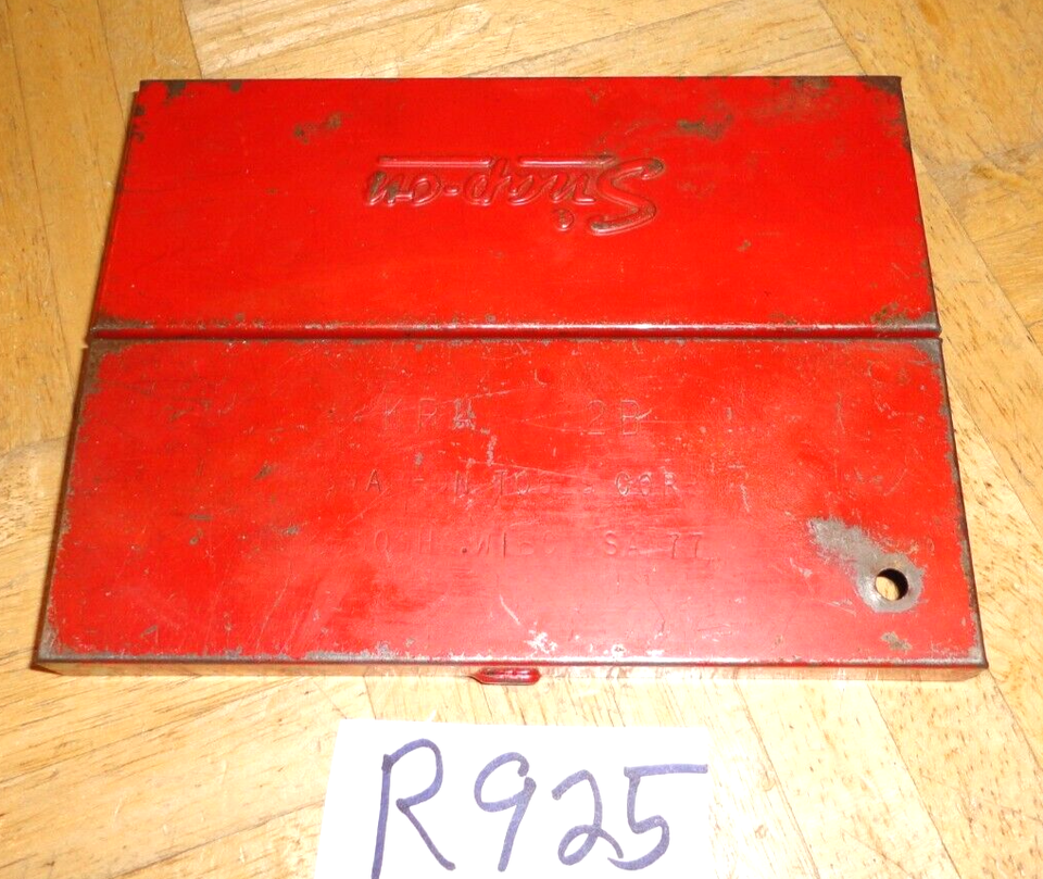 Snap-on Tools Small Red Metal Storage Box KRA-2B | S | Steel | 12in. x ...