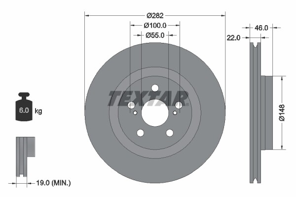 Textar 92333503 Brake Disc for sale online | eBay Australia