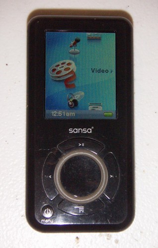 SanDisk Sansa e260 (4GB) Digital Media MP3 Player Black. Works great ...