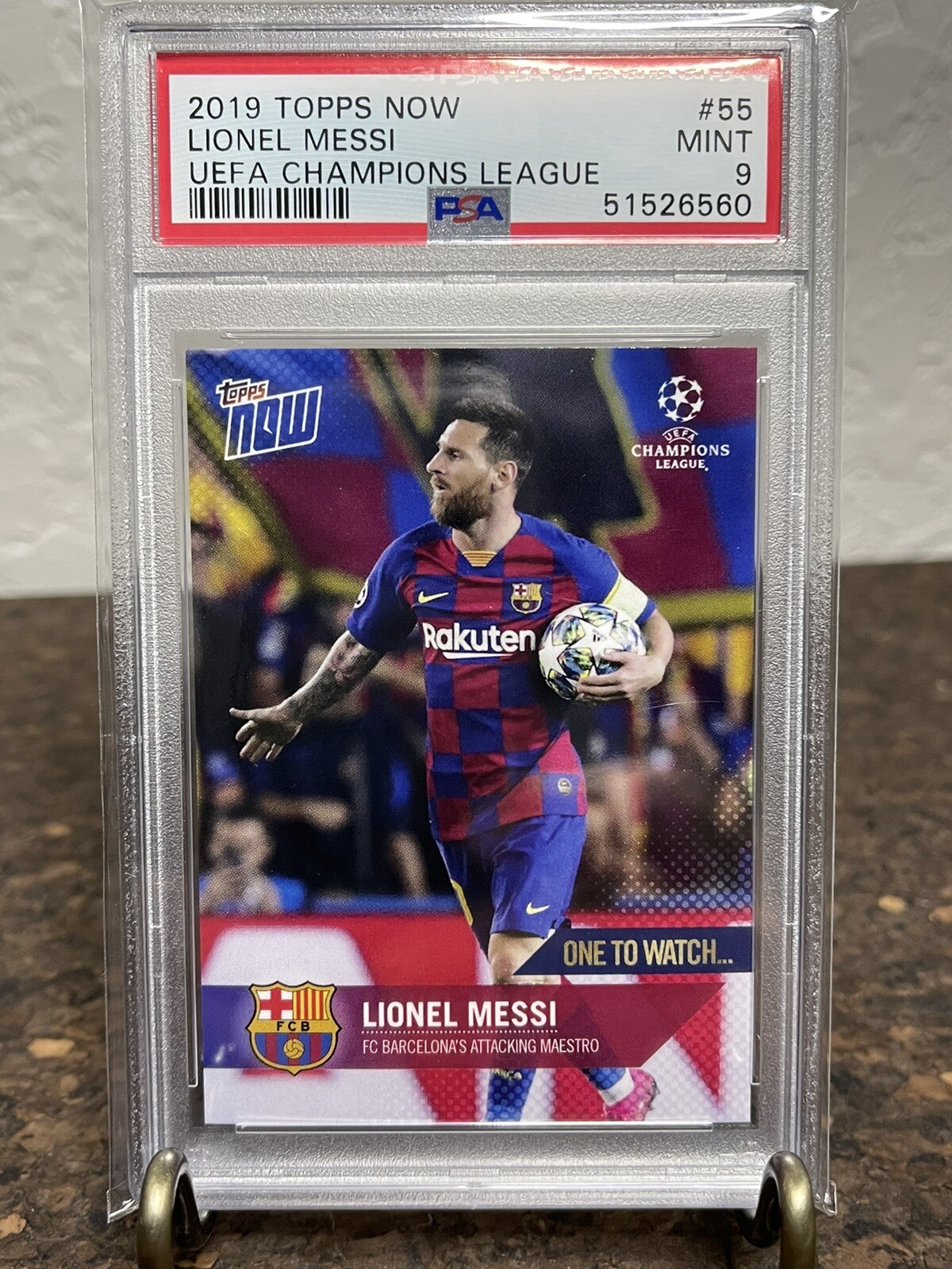 2019-20 Topps Now UEFA Champions League - One to Watch... Lionel Messi ...