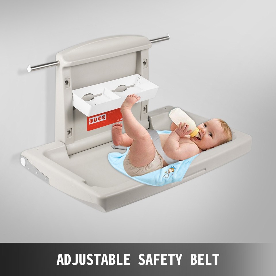 [New]VEVOR Horizontal Baby Changing Table Wall-mounted Baby Diaper Changing Stat | eBay