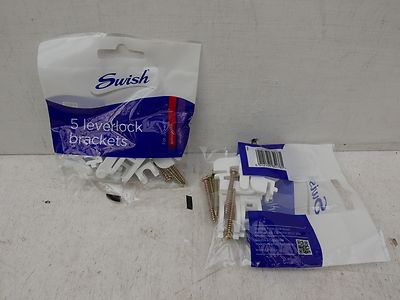 SWISH S210 SOLOGLYDE CURTAIN TRACK LEVER LOCK BRACKETS 2 X PACKS OF 5 ...