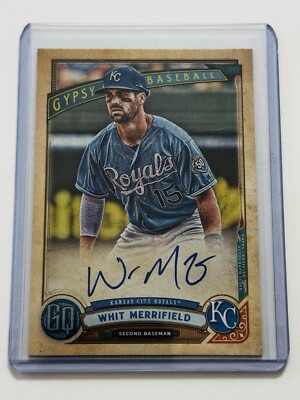 Whit Merrifield 2019 Topps Gypsy Queen Baseball ON CARD AUTO Kansas ...