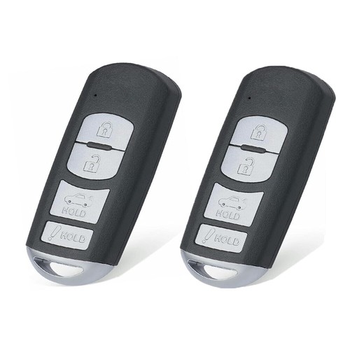 2x Smart Car Remote Control Key Fob 4 Button WAZSKE13D01 For Mazda 3 6 ...