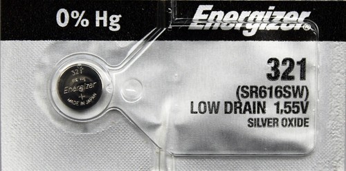 1 New ENERGIZER SR616SW 321 1.55V Watch Battery Aussie Stock Fast ...