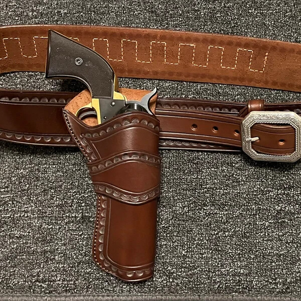 Western Single Rig Gun Belt And Holster Rig Lone Ranger made in India ...
