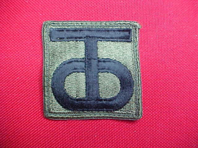 US Army 90th Infantry Division patch subdued #2 | eBay