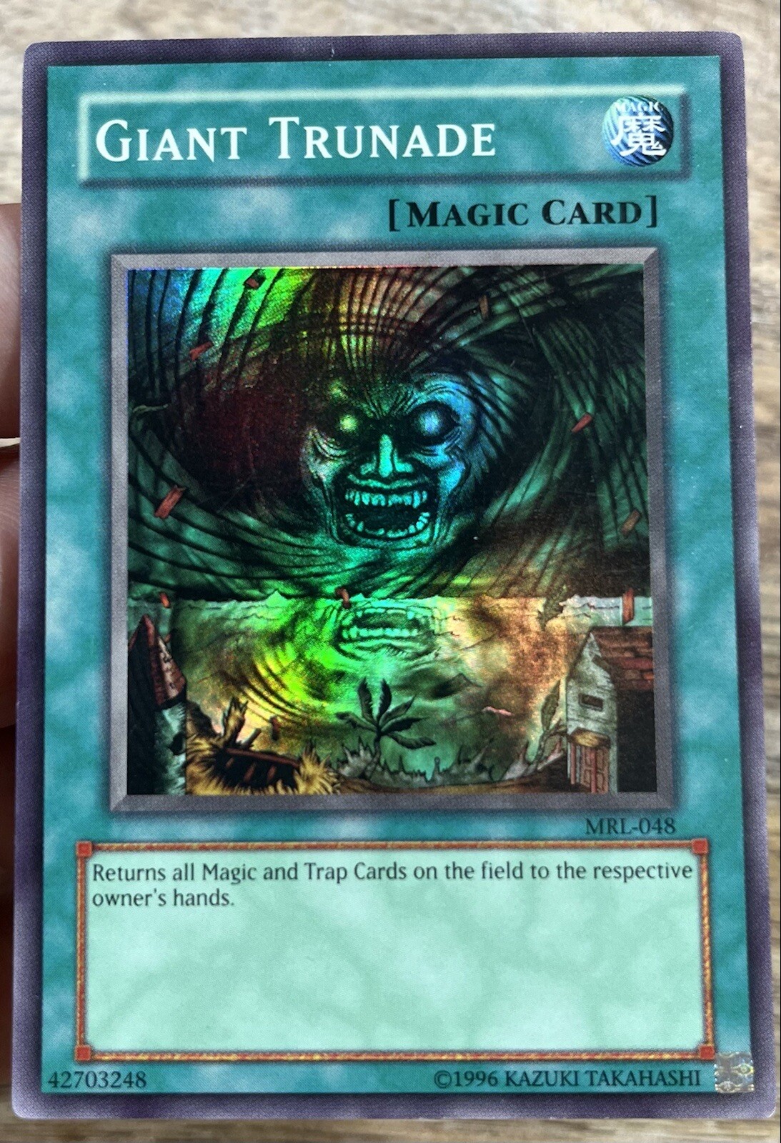 Yu-Gi-Oh! TCG Giant Trunade Magic Ruler MRL-048 Unlimited Super Rare ...