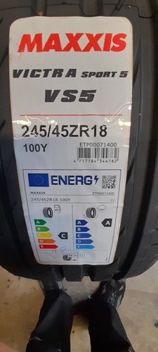 1 X 245/45 18 MAXXIS VICTRA SPORT NEW VS5 ( A ) WET GRIP 24545ZR18 100W ...