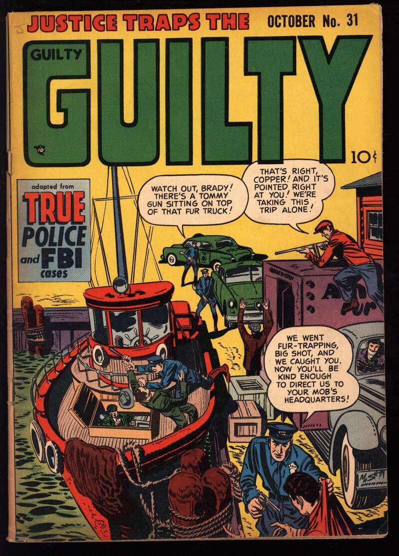 JUSTICE TRAPS THE GUILTY #31 3.5 // PRIZE COMICS 1951 | eBay