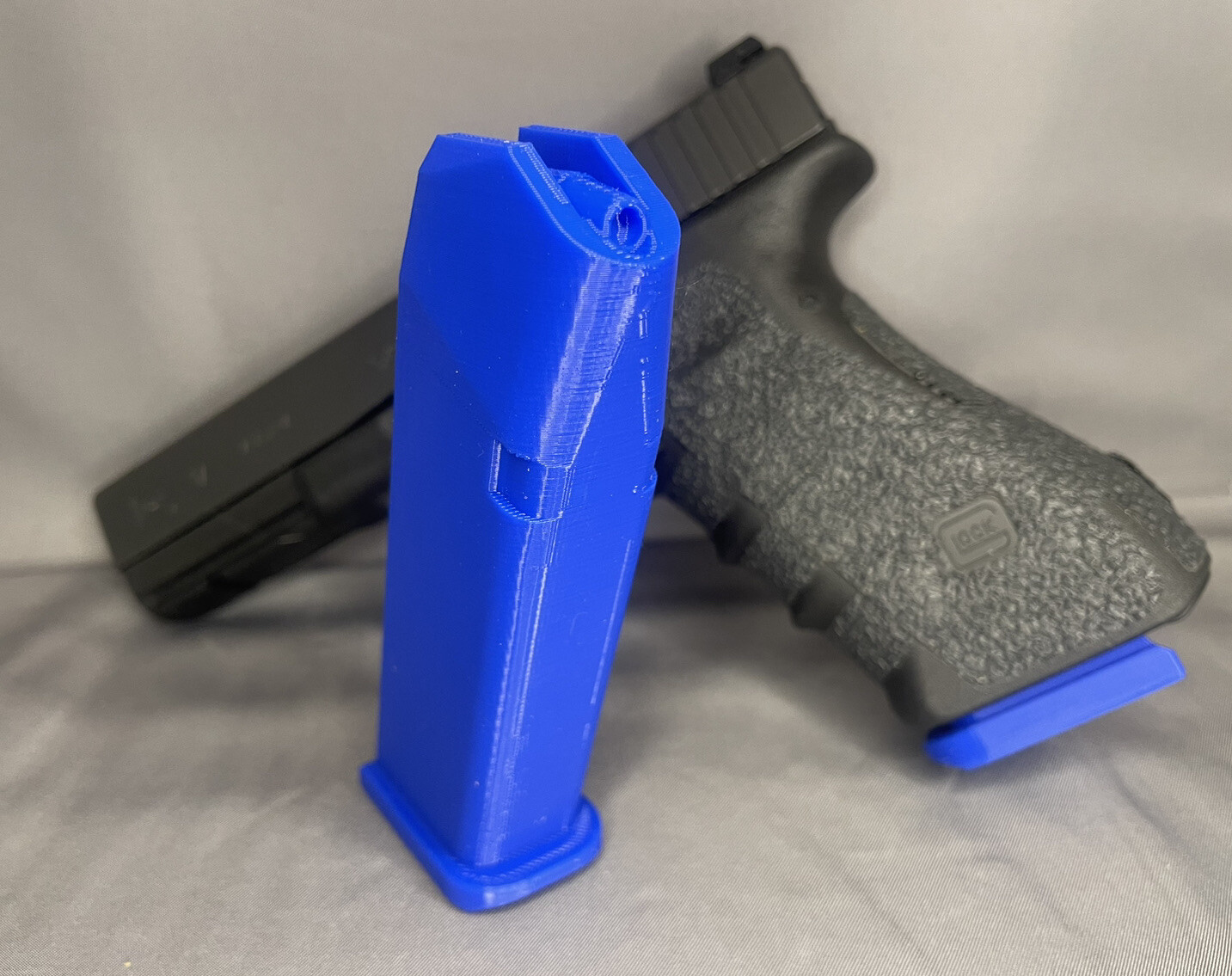 Blue Glock 17 Dummy Magazine - Dry Fire training / practice magazine ...