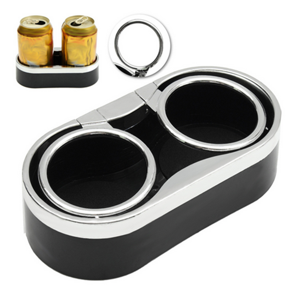Dual Cup Holder Car Dashboard Storage Drink Can Mug Water Bottles Mount ...