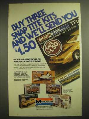 1981 Monogram Snap Tite Models Ad | eBay