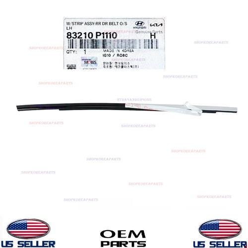 Genuine OEM Rear Left Driver Side Door Belt Molding 2023-2025 Kia ...