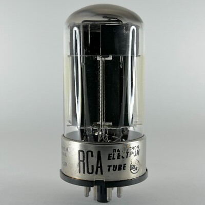 (1) Tested RCA 6080 Tube Code 5-39 Black Plate RCA 6080 Twin Triode ...