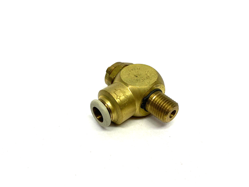 Parker 3251-2538 Brass Flow Control Valve, 1/4 " Npt Thread, 3/8 " Tube ...