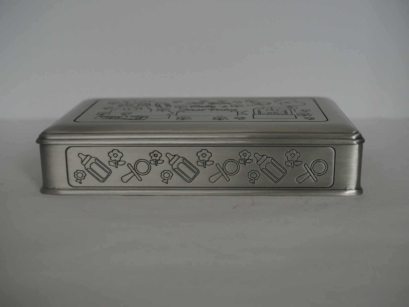 Vintage Engraveable Video Memory Trinket Baby Silver Keepsake Box | eBay