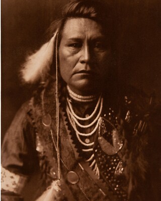 Native American Indian Chief Unknown person Vintage old photo 8X10 Rare ...
