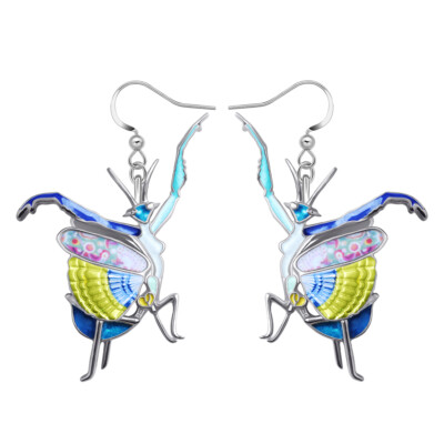 Enamel Alloy Cute Mantis Earrings Dangle Insects Jewelry Gift for Women ...