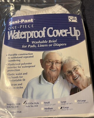 Salk Sani-Pant Waterproof Coverup Pull On Style Size XL | eBay