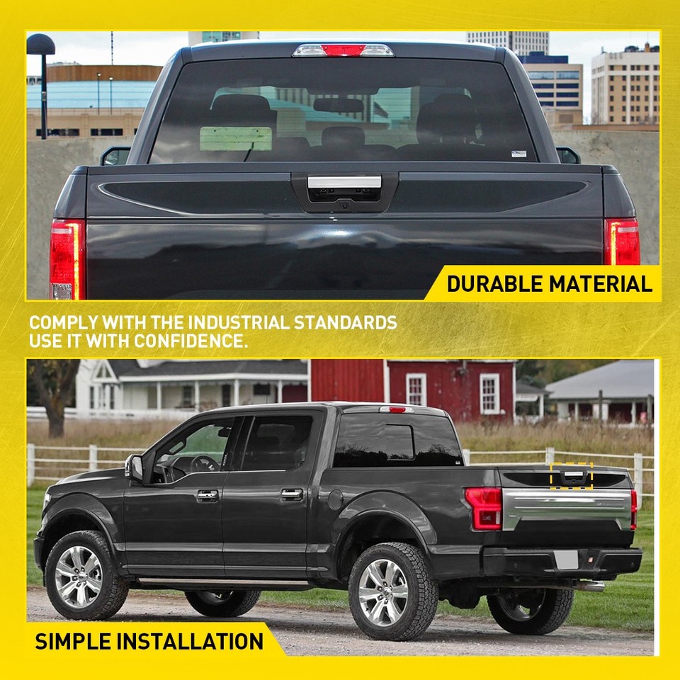Tailgate Handle Liftgate Latch Handle w/Camera Hole For Ford F-150 2015 ...