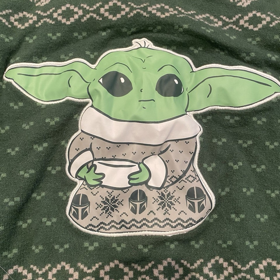 Star Wars Mandalorian Grogu Yoda Christmas Winter Sweater Her Universe ...