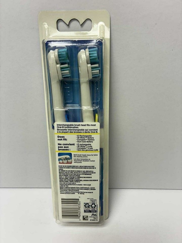 Oral-B Dual Clean Replacement Brush Heads - 3 Pack 69055833025| eBay