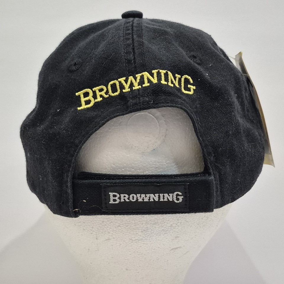 Browning Firearm Hat Twill Pipe Brim Black Cotton Ball Cap | eBay