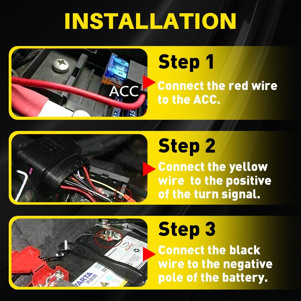 Universal LED White Car DRL Daytime Running Lights 2x 3.5" Fog Lamps ...